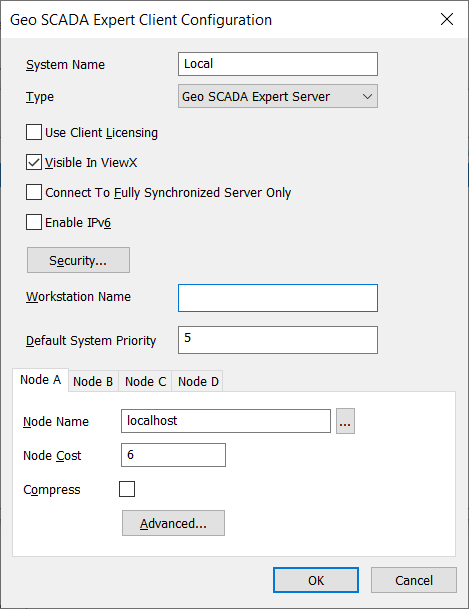Client Administration Guide - Display the Client Configuration Window (ViewX Client - System ...